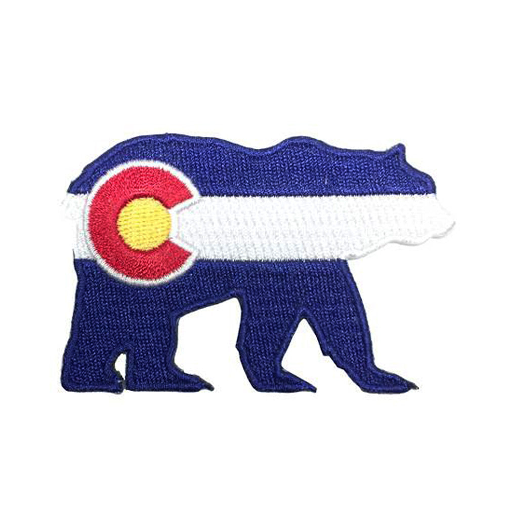 COLORADO FLAG BEAR PATCH